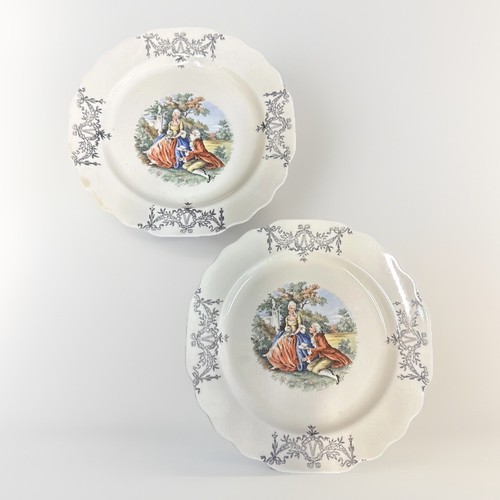 George & Martha Washington Bread Plates Hand Painted 22K Gold 6.75" | eBay