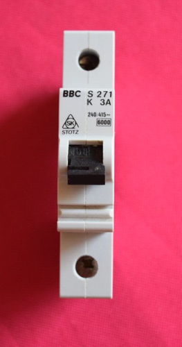 BBC S271 K 3A Sicherungsautomat Leistungsschutzschalter 1-polig | eBay.de