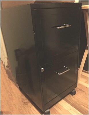 Rolling File Cabinet with Lock Safe File Rolling with 2 Drawers Cart ...