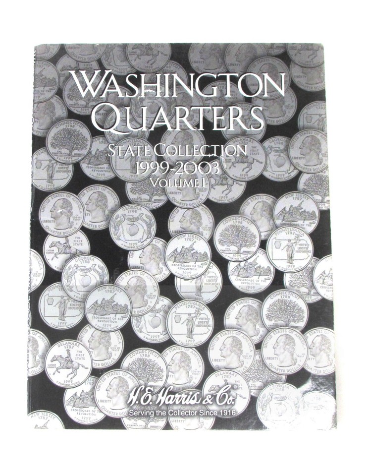 Nearly Complete Set of US STATE QUARTERS With Collector's Map, Empty ...
