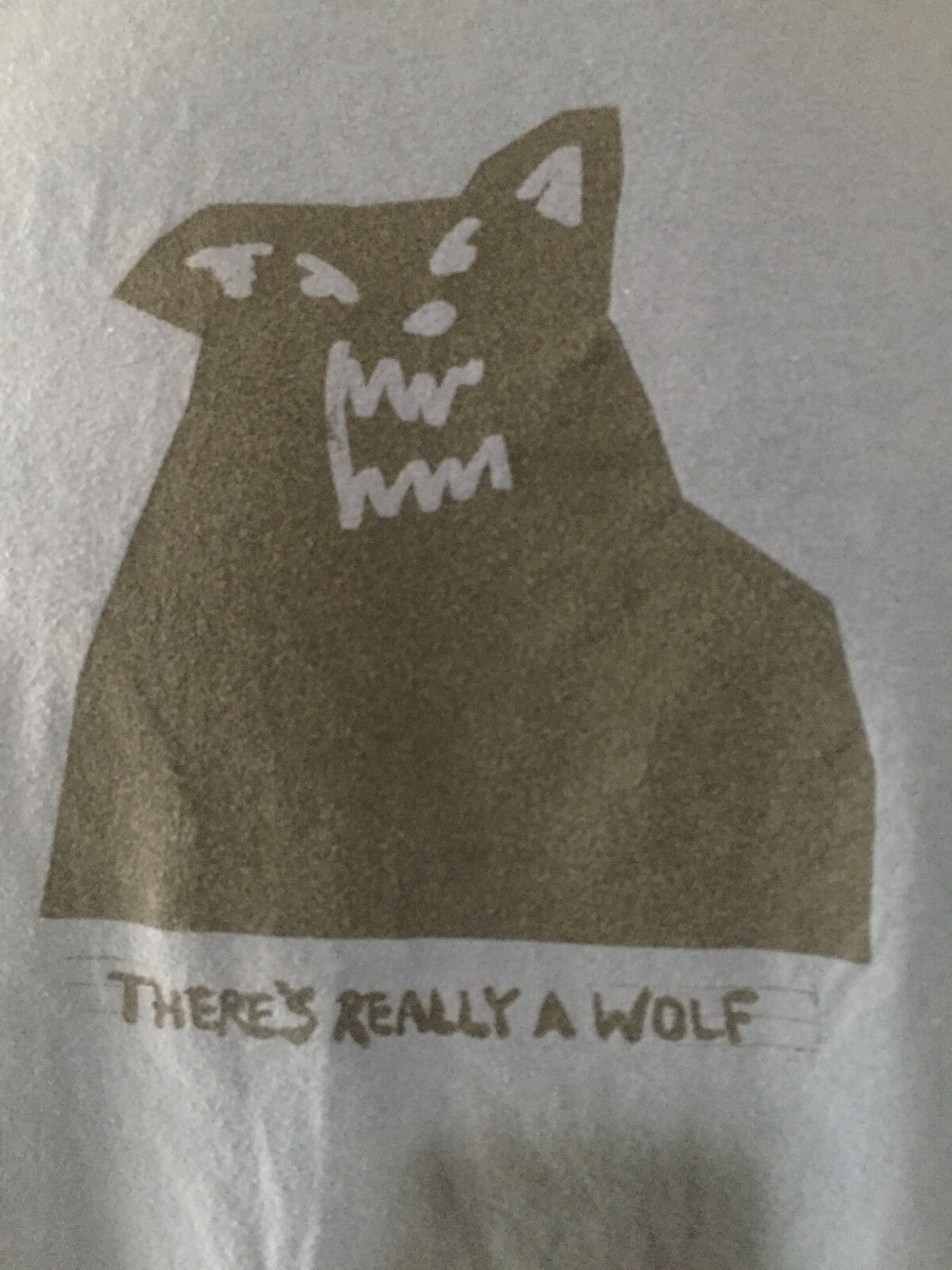 Russ There’s Really A Wolf Rapper Men’s Blue T Shirt … - Gem