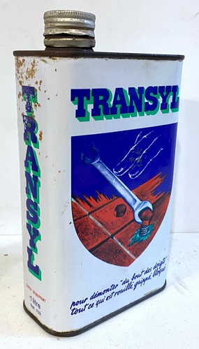 Ancien Bidon d Huile Publicitaire de collection Dégrippant Transyl 1 ...