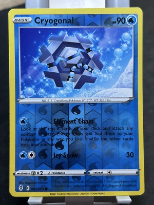 Pokémon TCG Cryogonal Evolving Skies 043/203 Reverse Holo Common | eBay