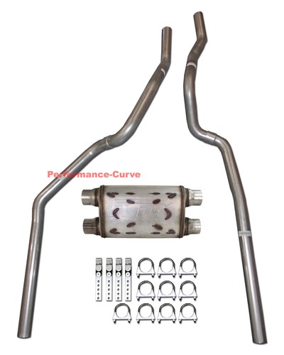 96-99 Chevrolet GMC Truck 5.7L Mandrel Dual Exhaust w/ Flow Chaser ...