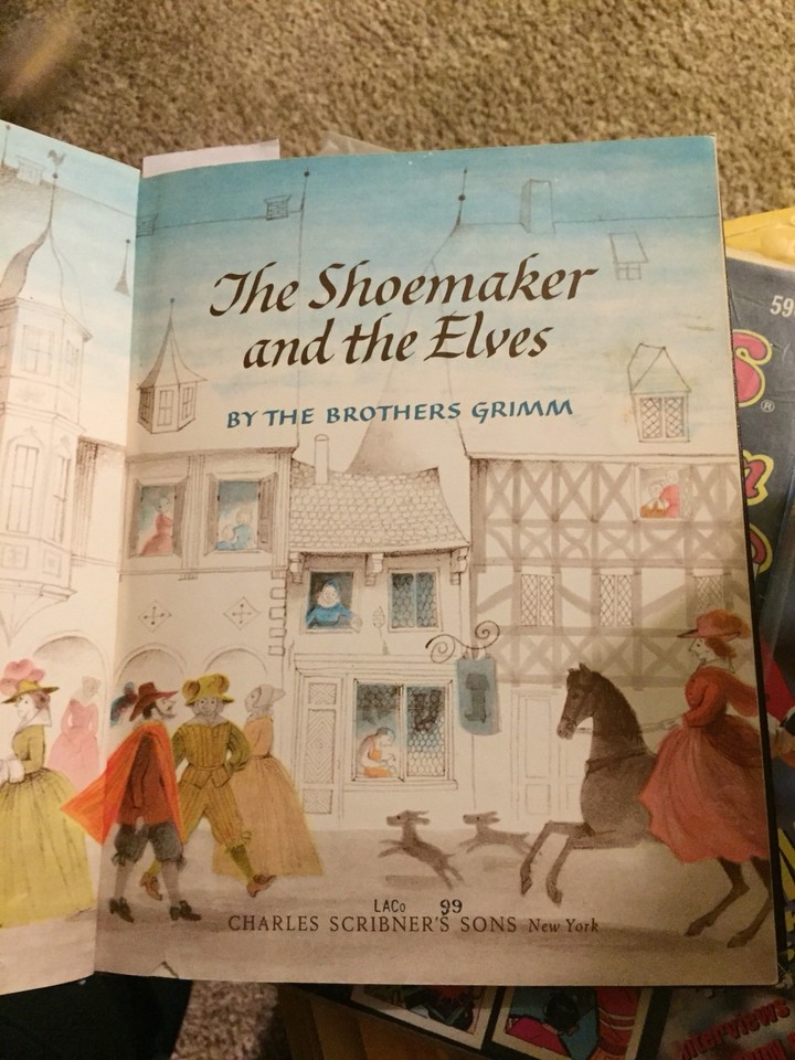 The Elves and the Shoemaker by Brothers Grimm vintage 1960 Scribner ...