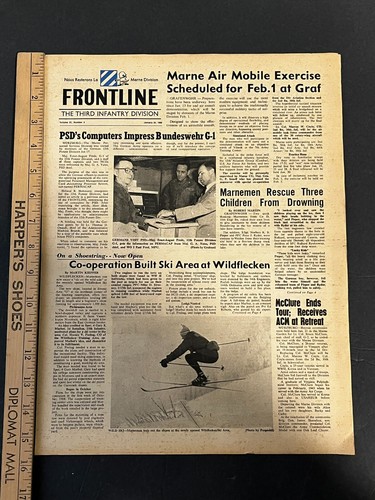 1969 January 24 FRONTLINE newspaper NEWSLETTER VIETNAM WAR 3rd Infantry ...
