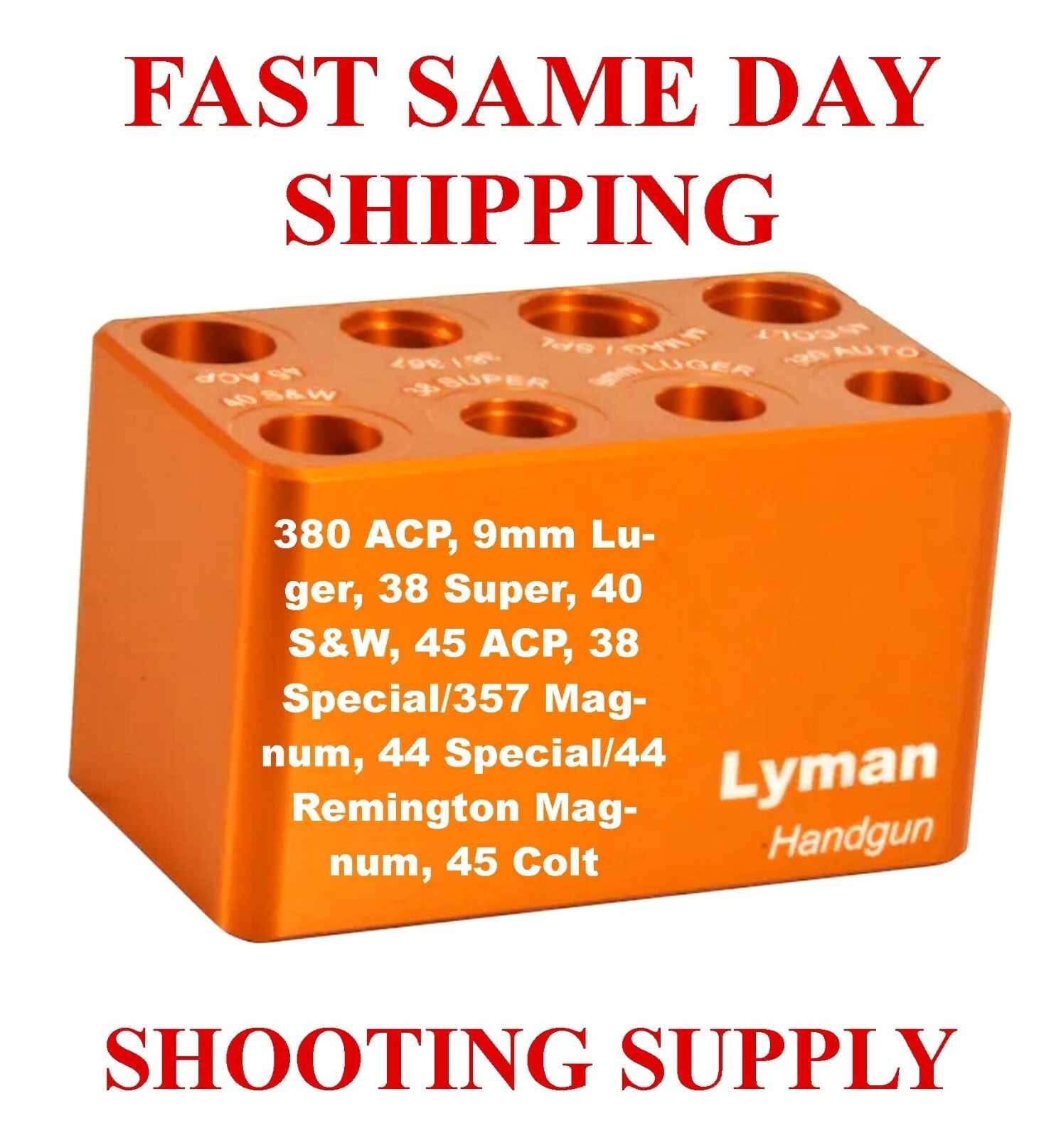 Lyman Ammo Checker 9mm, 40 S&W, 380, 45 ACP/COLT, 38/357,44 SPL/MAG ...