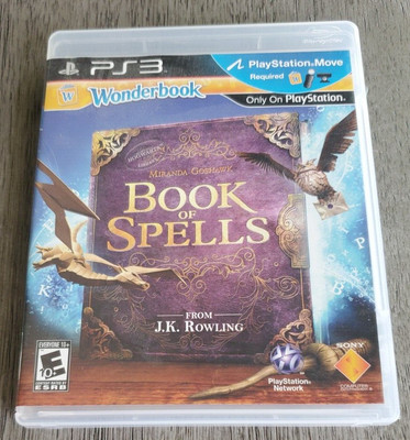 Wonderbook Book of Spells PS3 2012 MINT Disc Sony PlayStation 3 ...