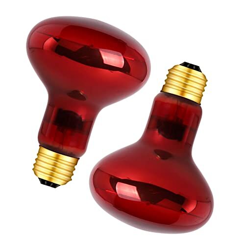 omaykey 75w infrared spot heat lamp bulb red light glass heating lamps ...