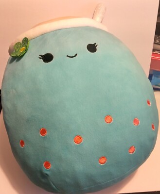 Squishmallow 12" Jakarria Bubble Tea Soft Blue Boba Tea Drink Plush ...