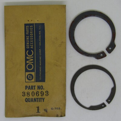 NEW OMC OUTBOARD MARINE CORP BOAT OEM RETAINING RINGS SET PART NO ...