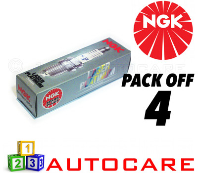NGK Laser Platinum Spark Plug set - 4 Pack - Part Number: PFR6T-10G No ...
