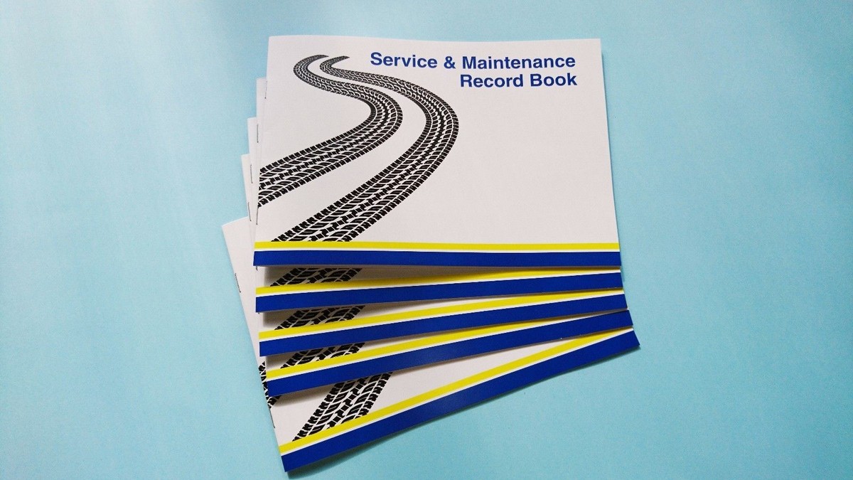 Vehicle Service Log Book Blank Car Service History Book - Maintenance ...
