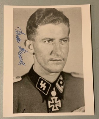 WWII German Waffen SS Walter Schmidt Knights Cross Signed Photo | eBay
