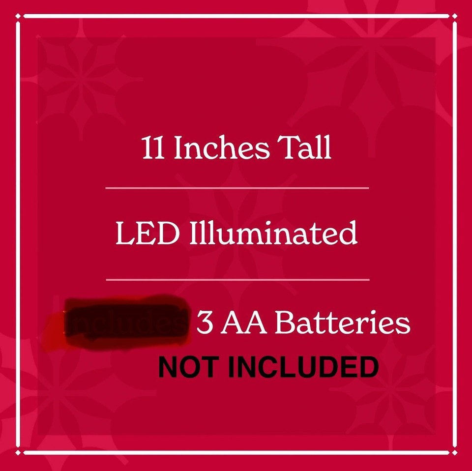 🔥Vintage Style Santa Claus Table Top Blow Mold LED Light Up 11 ...