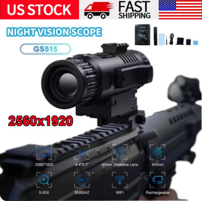 5-20X Hunting Night Vision Scope 2560x1920 Wildlife Digital Night ...