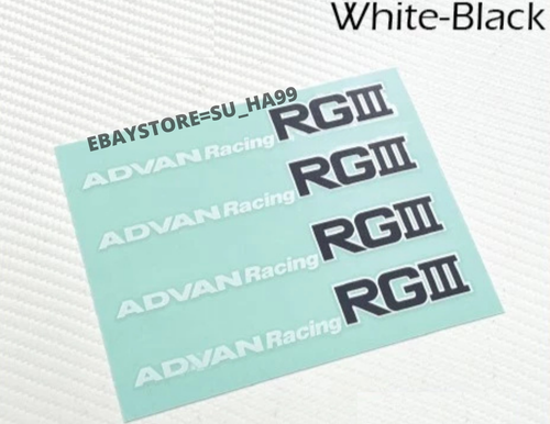 JAPAN MATERIAL SMALL YOKOHAMA ADVAN RACING RG3 REPLACEMENT WHITE BLACK ...