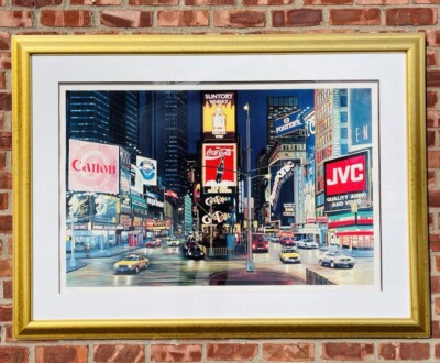New York City Artist Ken Keeley Color Print. Times Square New York City ...