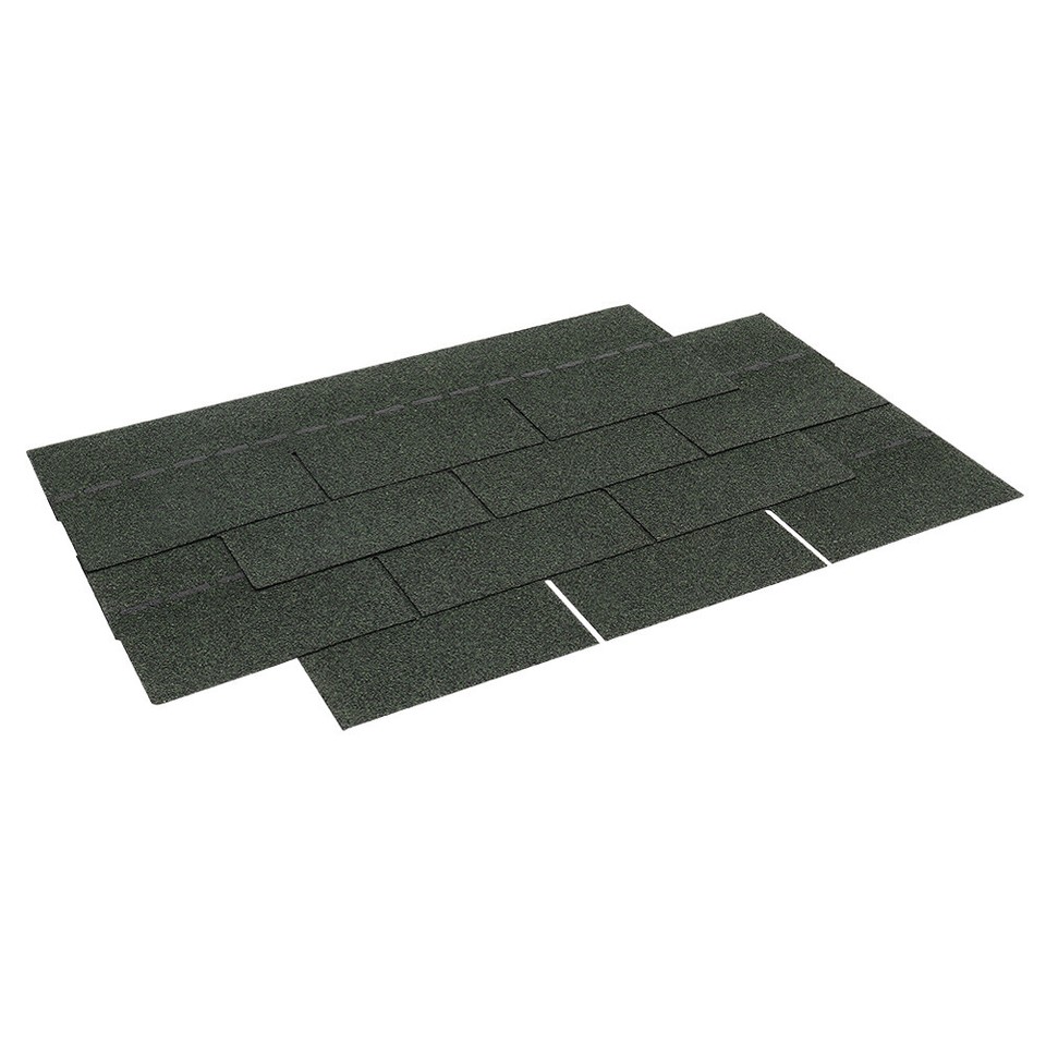 18x Asphalt Roof Felt Roofing Shingles Tiles 2.61sqm Shed Log Cabin ...