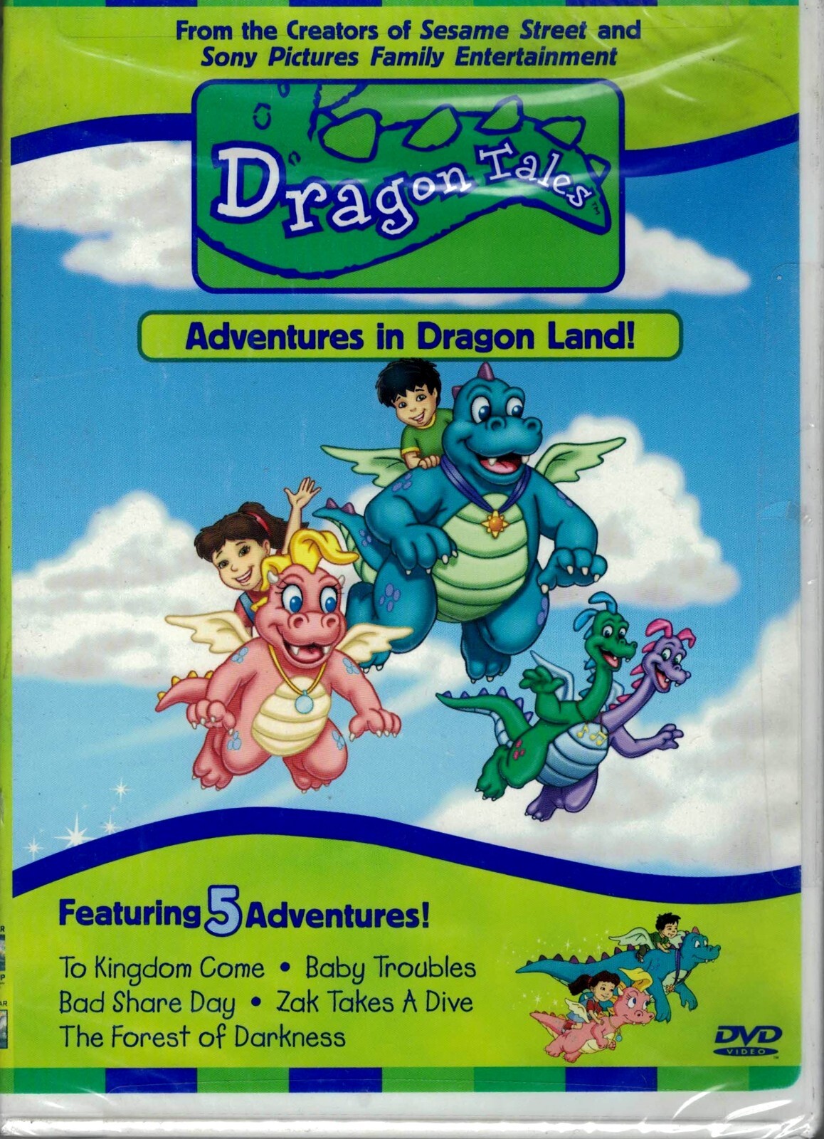 "Adventures In Dragon Land", Five Dragon Tales Episodes, DVD Video ...
