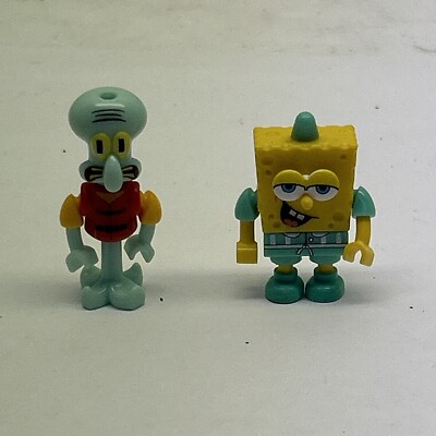 Mini Mega Blocks Squidward And SpongeBob | eBay