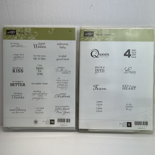 Stampin Up Cling Stamp Sets- Collage Curios & Tiny Tags - Mini Flower ...