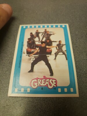 Vintage 1978 Paramount GREASE THE MOVIE Trading Card Sticker #8 | eBay