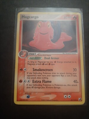 Pokemon Cards: Magcargo 41/115 & Slugma 73/115 EX Unseen Forces ...