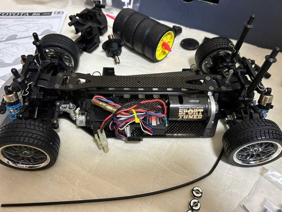 Tamiya TB-01 Carbon Fiber RC Car Chassis AS IS 1/10 Scale | eBay UK
