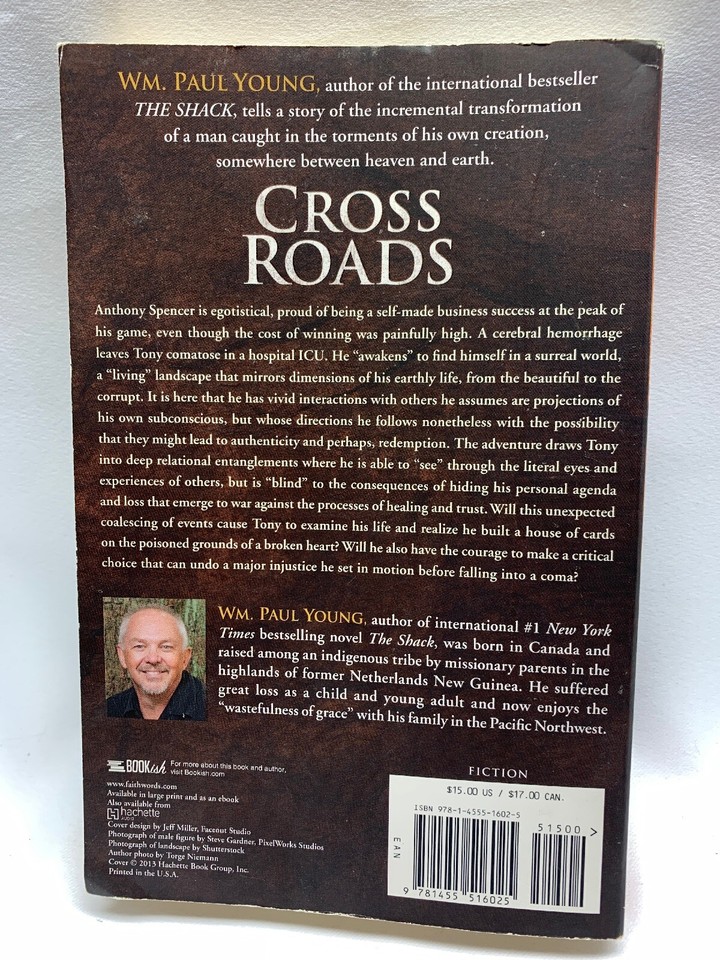 Cross Roads- New York Times Bestseller By WM. Paul Young 9781455516025 ...