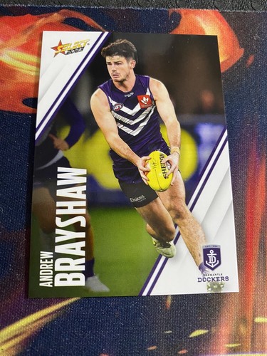 2023 AFL SELECT FOOTY STARS FREMANTLE ANDREW BRAYSHAW COMMON BASE CARD ...