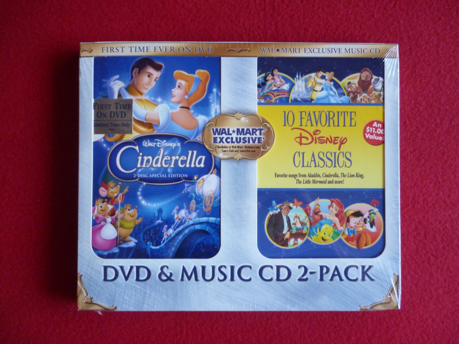 CINDERELLA 2-DISC SPECIAL EDITION WALT DISNEY DVD AND MUSIC CD 2 PACK ...