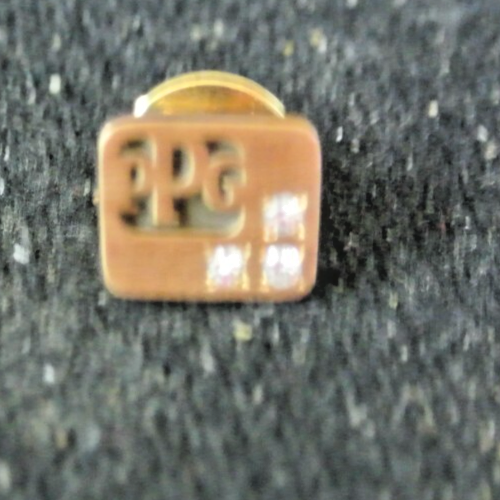 Vintage 10k Gold PPG 30 Year Service Tack Back Pin Pittsburgh Plate ...