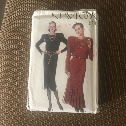 Vtg New Look 6770 Sewing Pattern Misses Dresses Size 10 to 18 UNCUT | eBay