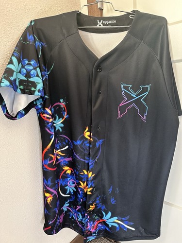 Excision Nexus Jersey Baseball Embroidered Size Medium EDM Rave ...