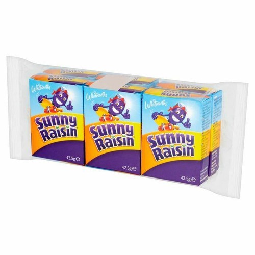 Whitworths Sunny Raisin Mini Pack - 6 x 42.5g 5028881138457 | eBay