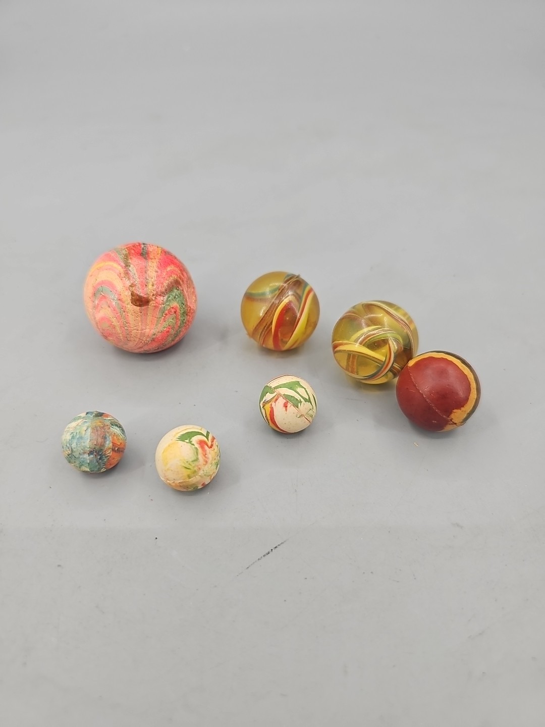 Lot of Vintage/Preowned Rubber Bouncy Balls Various Colors and Sizes 7 ...