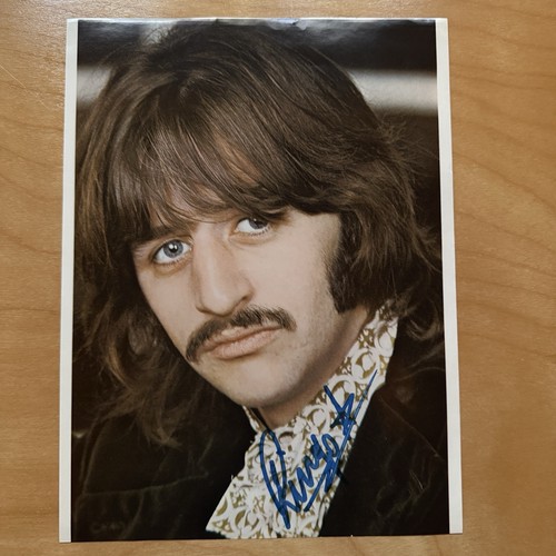 Ringo Starr Autograph White Album Photo Signed While Touring 1995 All ...