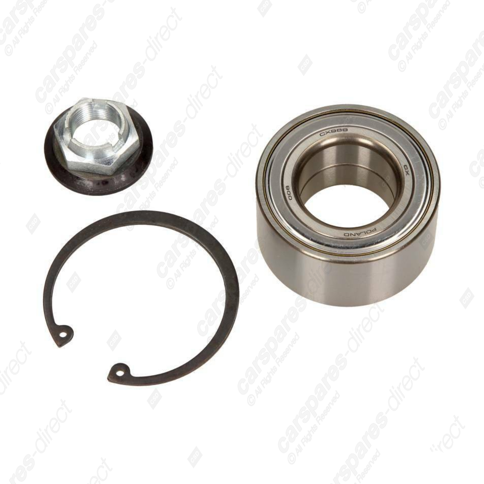 FORD TRANSIT CONNECT 1.8 2002-2013 FRONT WHEEL HUB BEARING ABS PAIR X2 ...