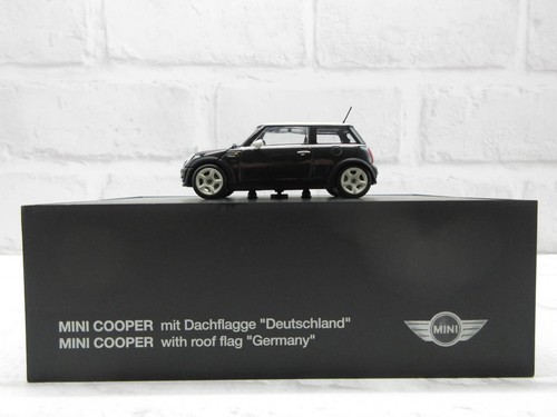 1/43 Mini Cooper German Flag With Roof Germany Black Dealer Model ...