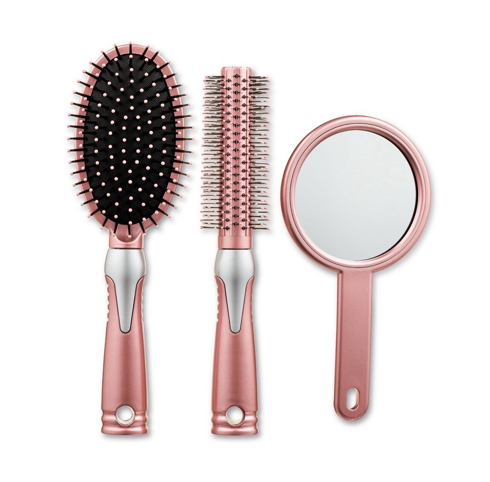 5-Piece Professional Quality Hair Brush Set • Rose Pink | eBay