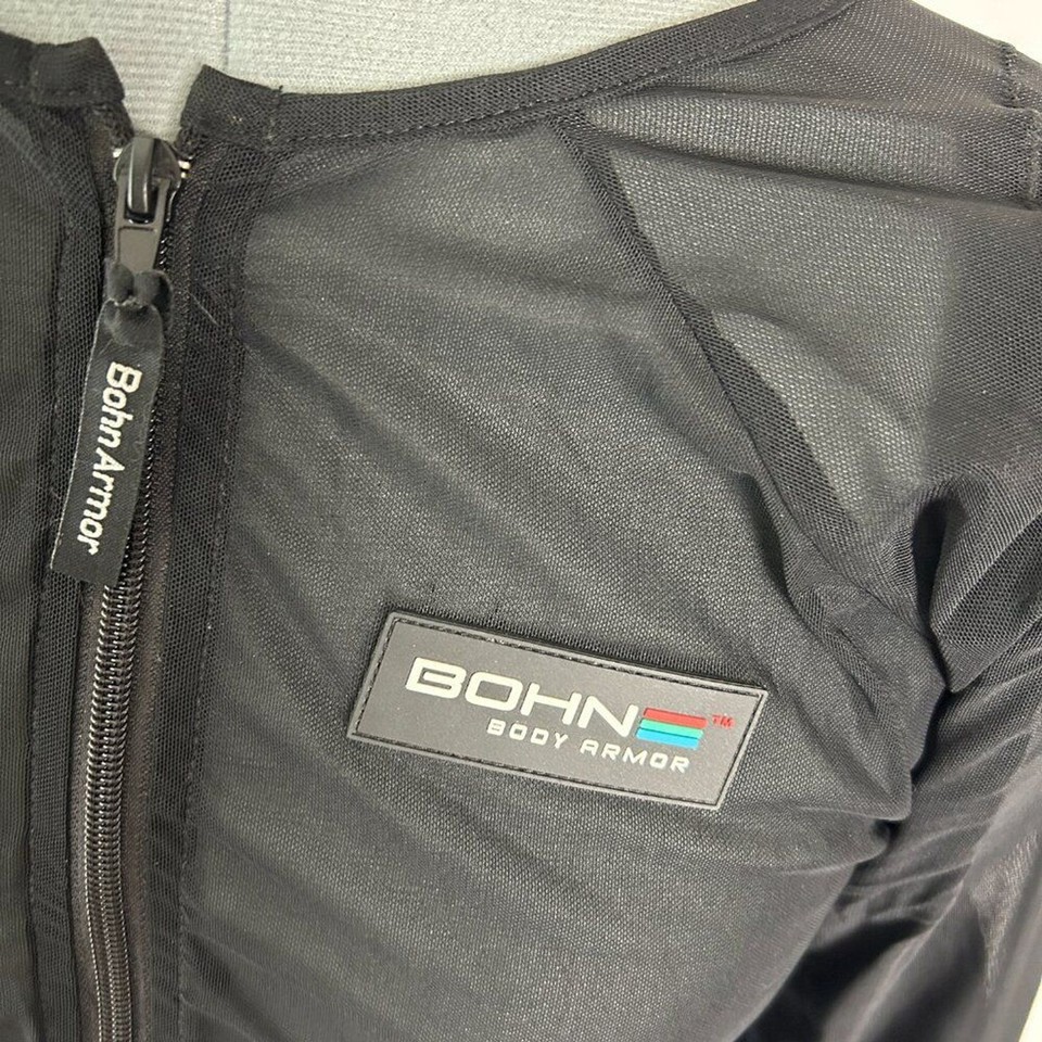Bohn Body Armor Jacket Men's S Black Moto | eBay