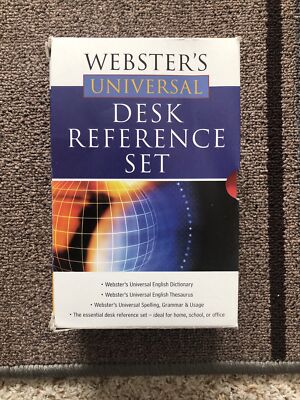 Webster's Desk Reference Box Set Spanish English Dictionary Thesaurus ...