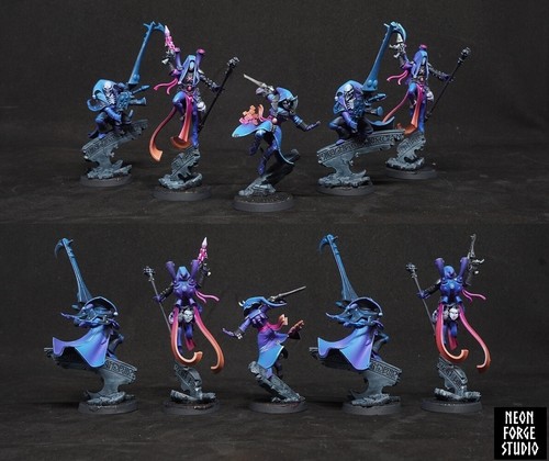 WH40K 4x Harlequin Shadowseer / Death Jester / Solitaire COMMISSION | eBay