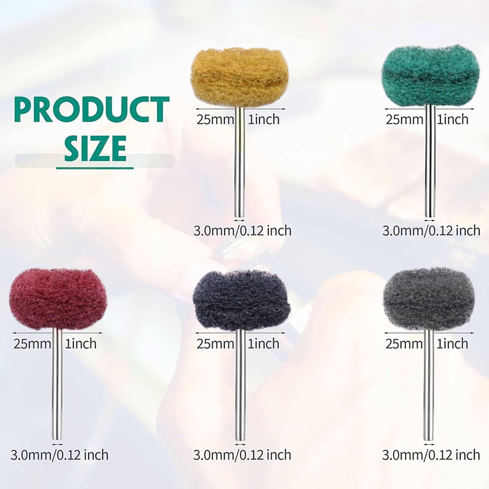 50*Double Wheel Buffing Polishing Set For Dremel Rotary Tool Bit ...