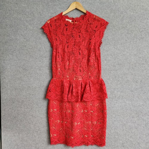 Witchery Women's Dress Size 12 Red Lace Formal Wedding Cocktail | eBay