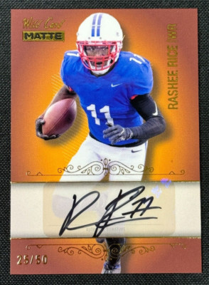 Rashee Rice 2023 Wild Card Matte Autograph #/50 Kansas City Chiefs | eBay