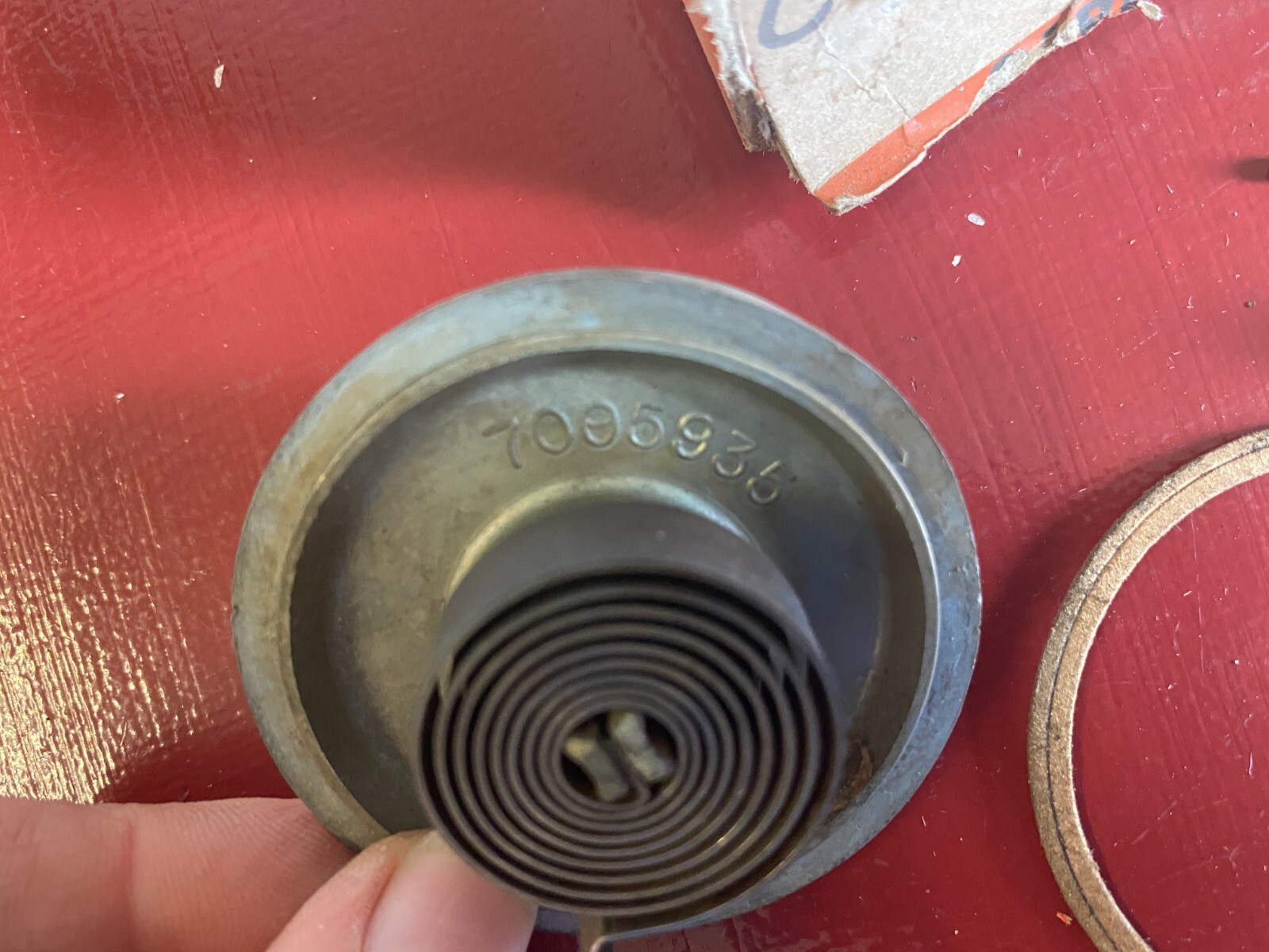 1954 1955 56 1957 CHEVROLET 6CYL CARB CHOKE STAT COVER & COIL ROCHESTER ...
