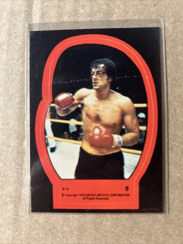 Rocky 1979 United Artists Rocky II Sticker Sylvester Stallone #5! | eBay