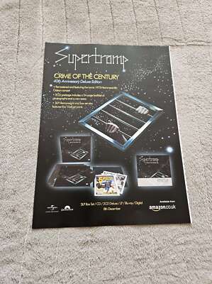 FPOT287 MAGAZINE ADVERT 12X9" SUPERTRAMP : CRIME OF THE CENTURY | eBay UK